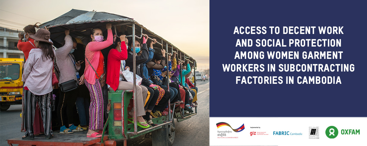 Access to decent work and social protection among female garment workers in sub-contracting ...