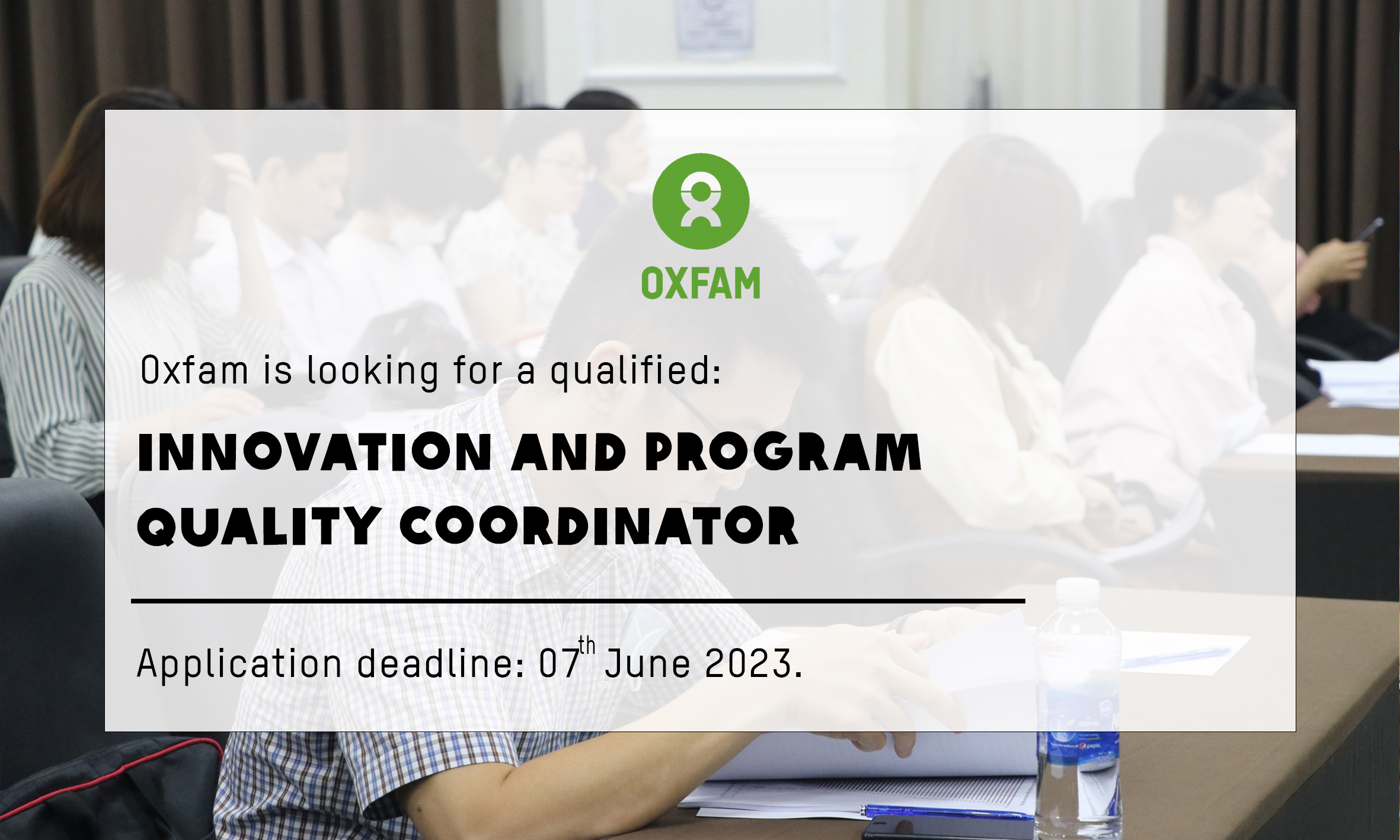 Innovation And Program Quality Coordinator | Oxfam in Vietnam