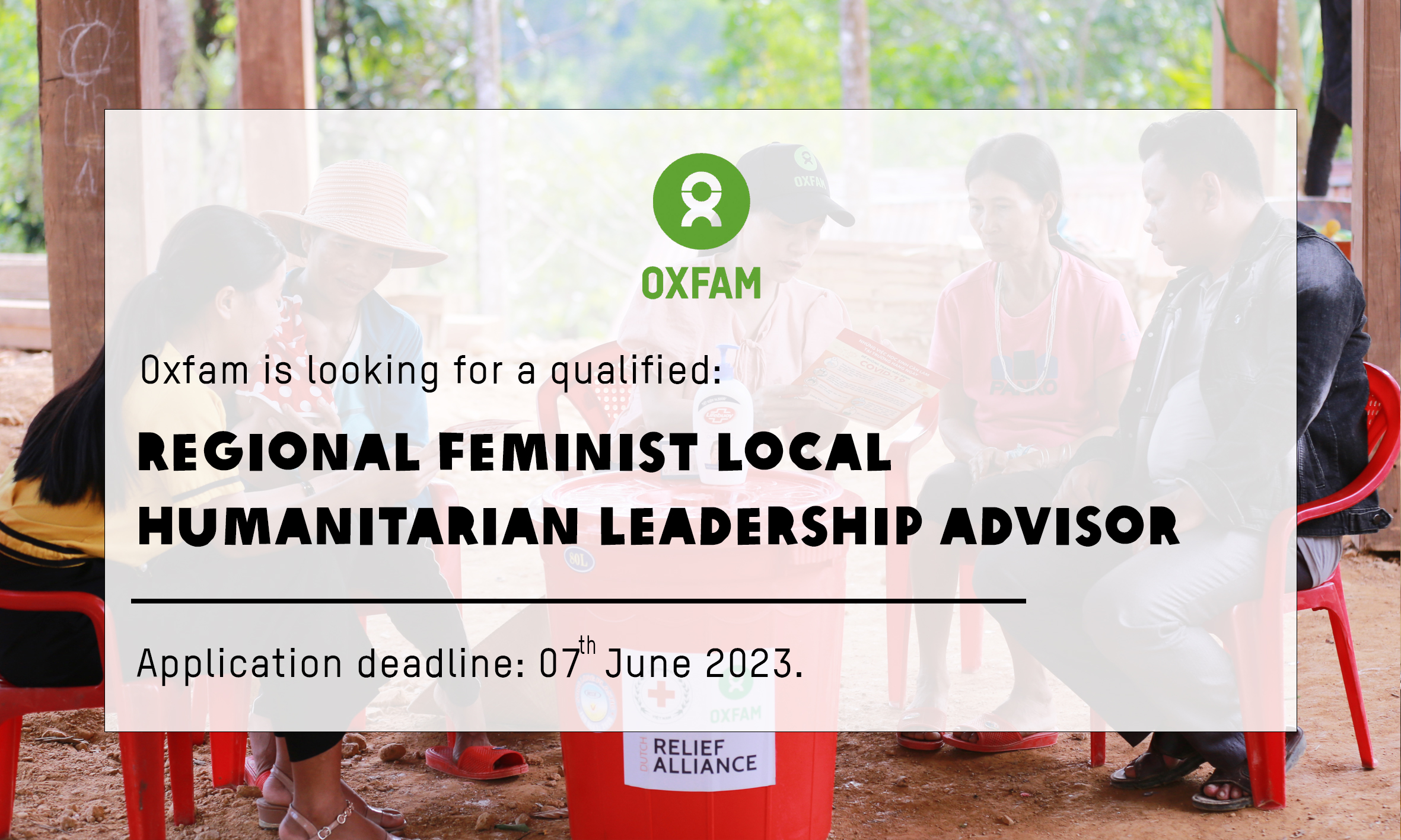 Regional Feminist Local Humanitarian Leadership Advisor | Oxfam in Vietnam